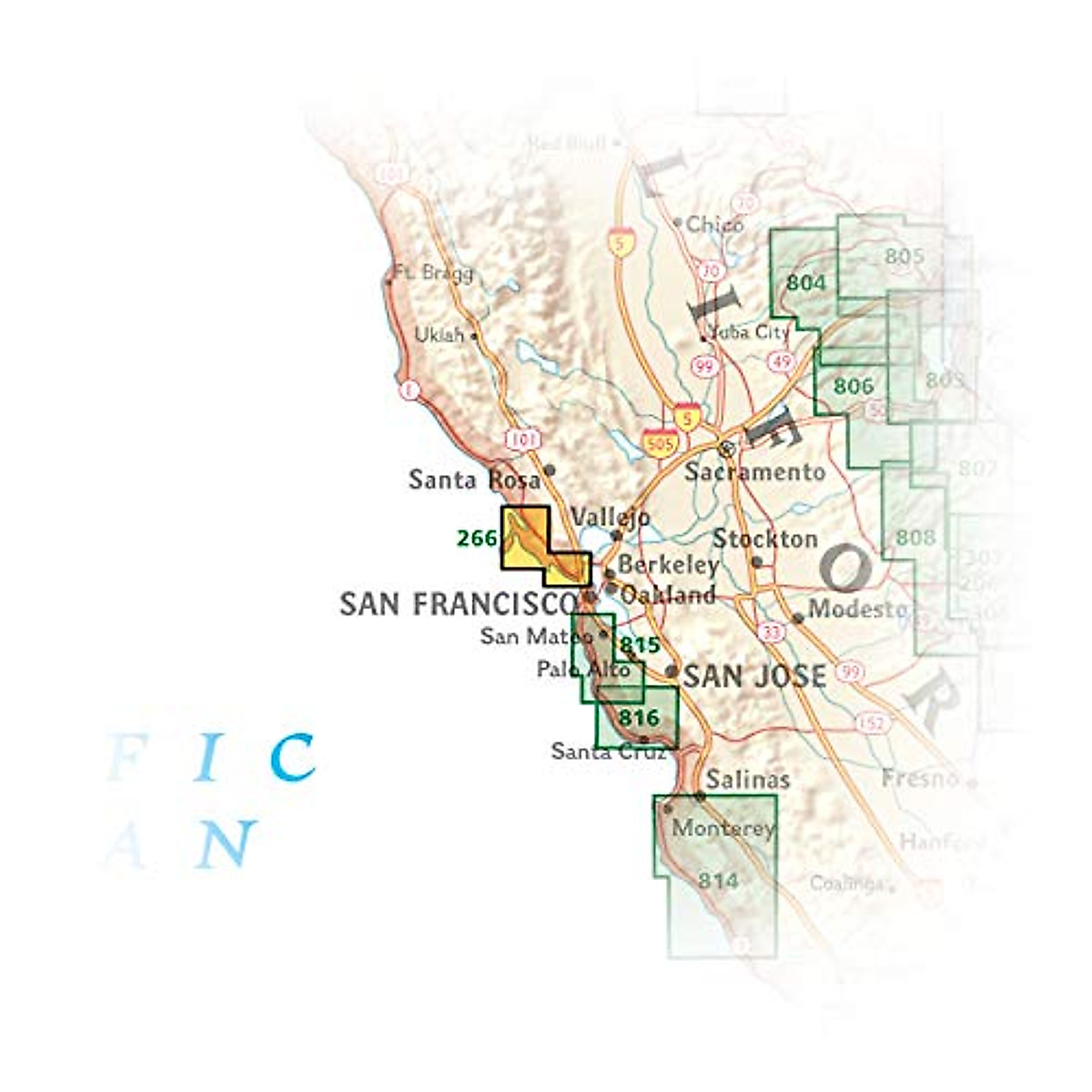 Mount Tamalpais, Point Reyes Map (National Geographic Trails Illustrated Map, 266)