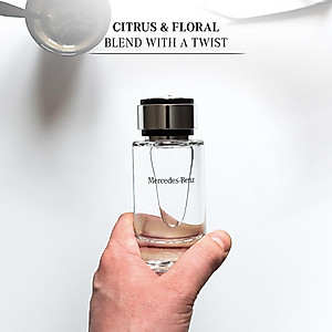 Mercedes-Benz Cologne for Men - 4 Fl Oz - Eau De Toilette Perfume Spray for Man - Woody & Musky Scent - Luxury Long Lasting Fragrance with Notes Of Violet leaves, Cascalone & Vetiver