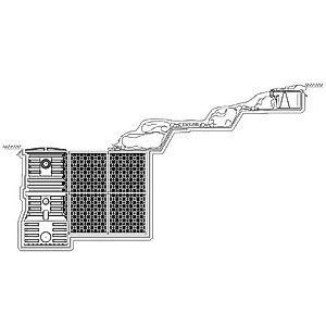 Atlantic Water Gardens ECOBLOX FastFall Matrix Block for Disappearing Waterfall or Fountain Water Features, 31.5 gallon