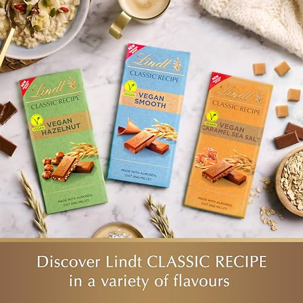 New Lindt Classic Vegan Salted Caramel, 100g