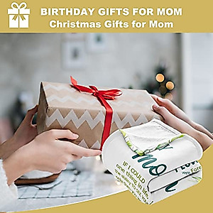 Fluffy Time Gift for Mom Birthday Gifts from Daughter Son Unique Mothers Day Birthday Christmas Blanket Gifts Ideas for Mom I Love You Mom Gifts to My Mom Presents for Mother Mom