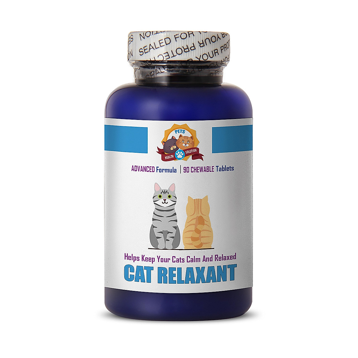 PETS HEALTH SOLUTION Calming cat Chews - Relaxant for Cats - Helps Keep Calm - Anxiety Relief - Treats - cat Valerian Root - 90 Treats (1 Bottle)