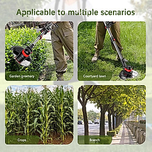 OLizee® 1 Pair Adjustable Trimmer Gaiters Mowing Shin Guards Gardening Knee Pads Chainsaw Shin Guards Weed Eating Leg Protectors for Outdoor Activities Black