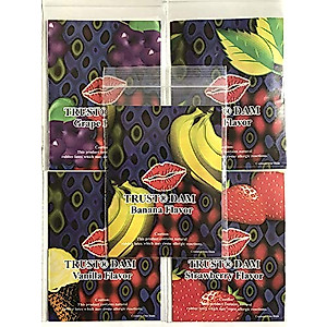 Latex Dental Dam Assorted Flavors & Scents -6 Pack