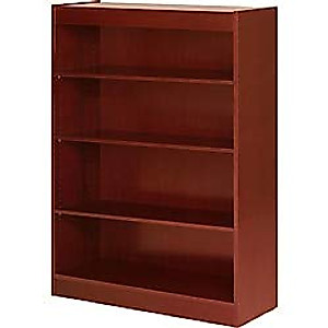Lorell Bookcase, 36" x 12" x 48", Cherry
