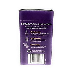 Oregon Chai Original Chai Tea Latte Mix 3 Pack (3 pack, 8 count each) -On the Go Instant Chai Tea Latte Mix - 3 Pack Oregon Chai Tea Mix (24 packets)