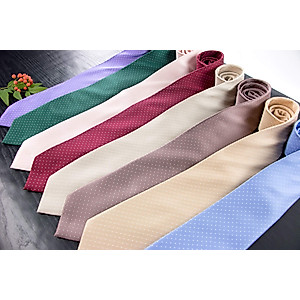 Spring Notion Men's Woven Dotted Necktie Champagne