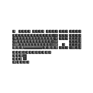Glorious Gaming ABS V2 Doubleshot 147-Keycap Set (ISO) - Premium OEM Profile in Classic Black - Spanish Layout for RGB Backlit Mechanical Keyboards