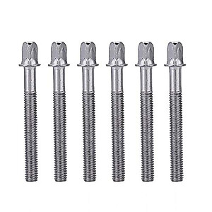 6Pcs Screw Rods, 60mm Drum Tight Screw Tension Rods Percussion Replacement Accessory