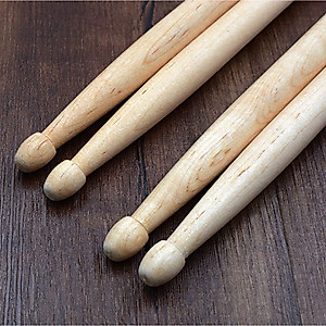 Drum Sticks 5A Wood Tip Drumstick (1 Pair Maple)