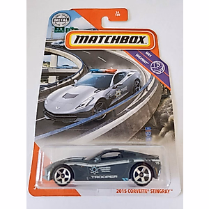 Matchbox 2020 MBX Highway 2015 Corvette Stingray, Gray 24/100