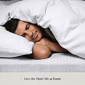 BELADOR White Comforter Duvet Insert Full Size Bed Comforter- All-Season Down Alternative Comforters, Mid-Plush Lightweight Comforter, Box Quilted Siliconized Fiberfill Oeko-Tex Hotel Comforter