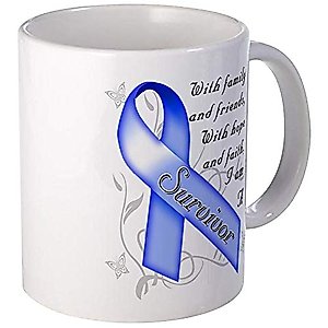 Colon Cancer Survivor Mug - Ceramic 11oz Coffee/Tea Cup Gift Stocking Stuffer