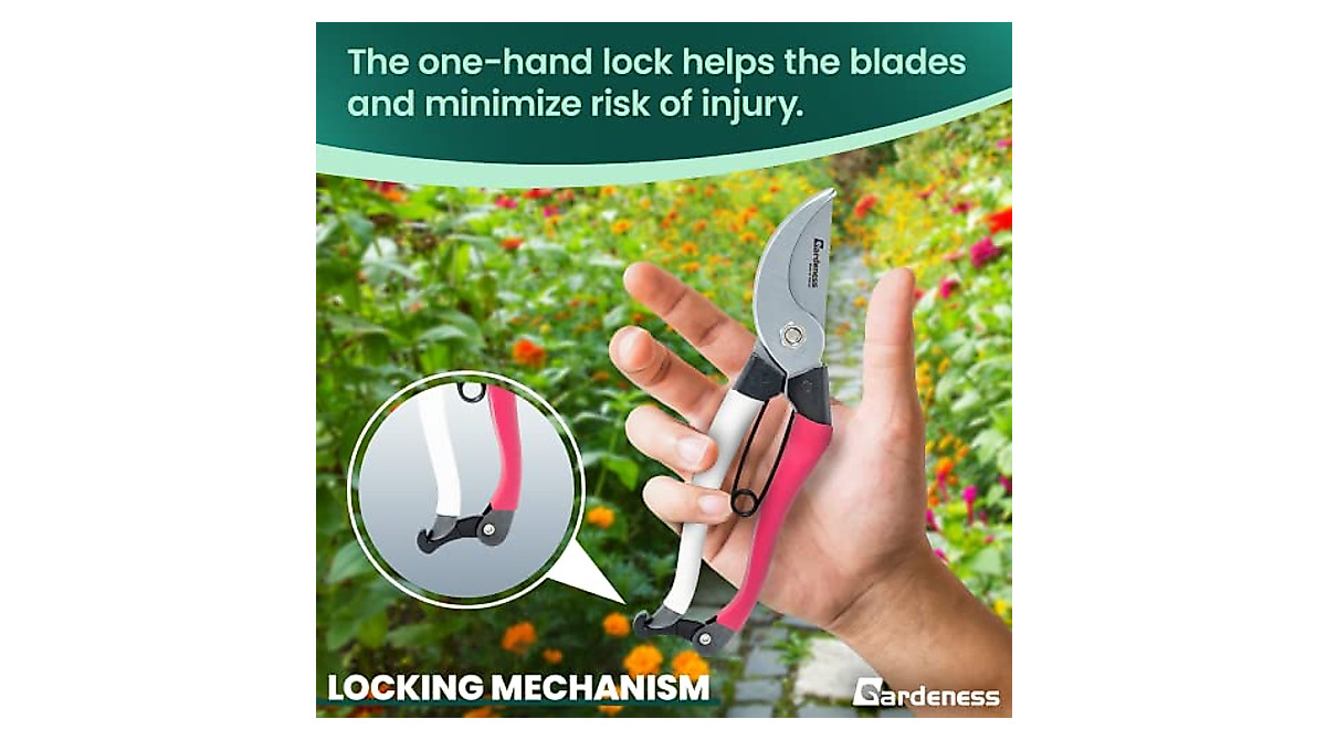 Gardeness Japanese Pruning Shears - Heavy Duty Garden Pruners with SK5 ...