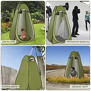 Lixada Outdoor 6FT Quick Set Up Privacy Tent Pop-up Tent, Toilet, Camp Shower, Portable Changing Room for Camping Shower Biking Toilet Beach