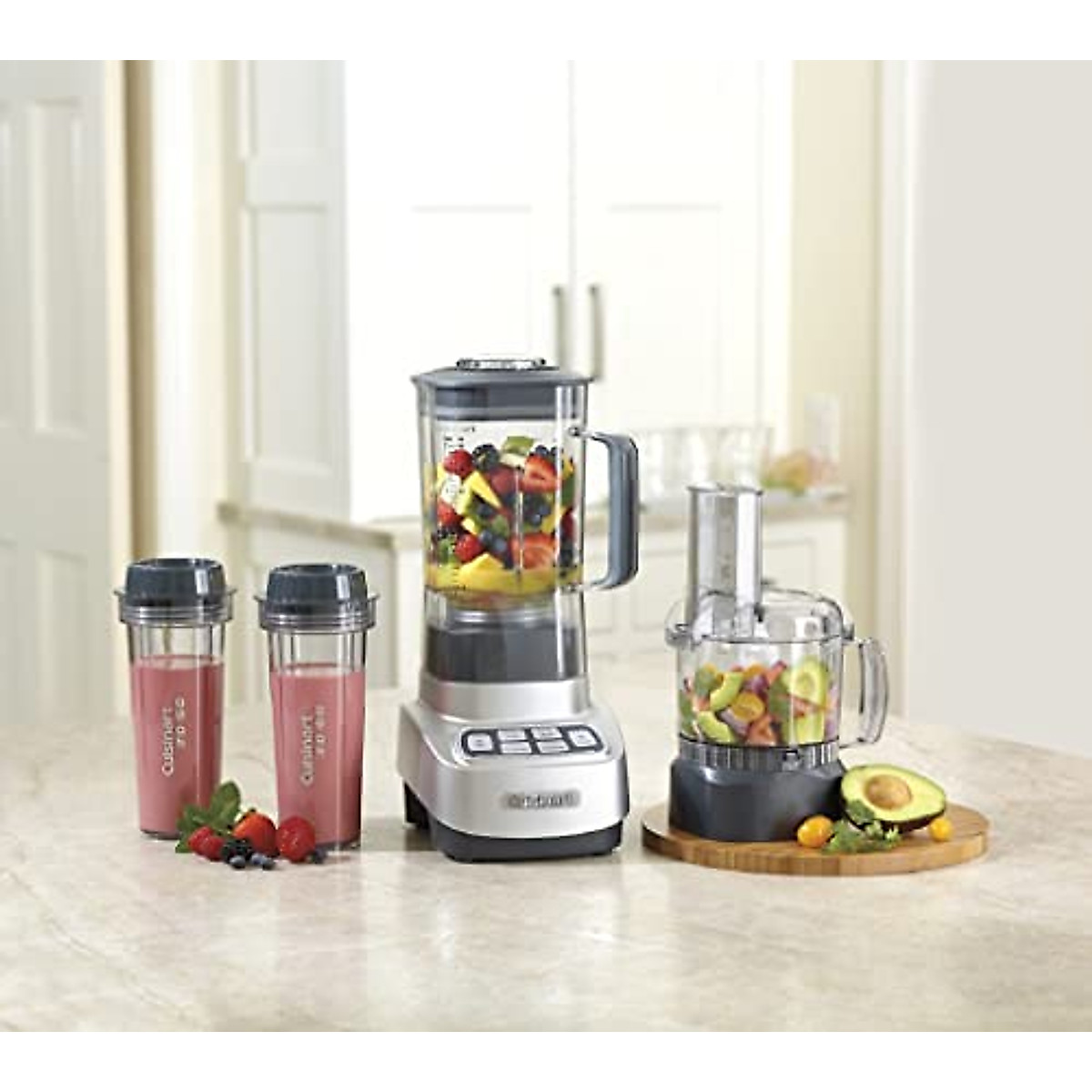Cuisinart BFP-650 1 HP Blender/Food Processor, Silver, 3_cup