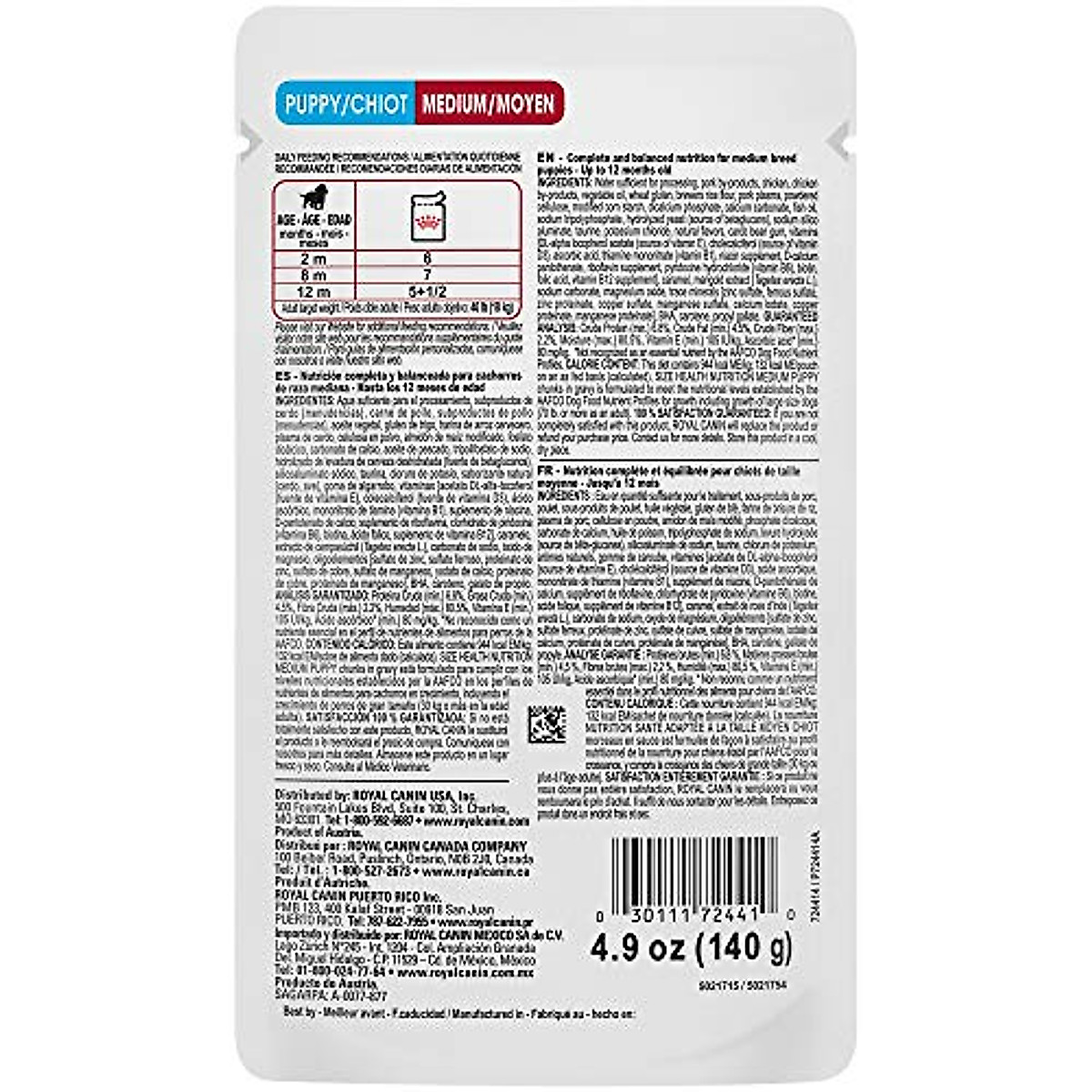 Royal Canin Medium Puppy Wet Dog Food, 4.9 oz cans 10-count