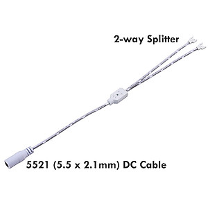 Lvyinyin UL Power Adapter US Wall Plug for LED Lights, 120V ac to 12V dc 2A, 24 Watts, 5521 (5.5 x 2.1 mm) Cable with On/Off Switch, Black