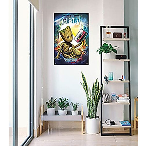 POSTER STOP ONLINE Guardians of The Galaxy Vol. 2 - Movie Poster/Print (I AM Groot - Baby Groot with Mixtape Vol. 2) (Size 24" x 36")