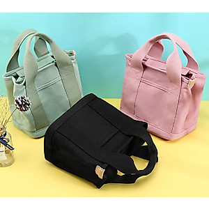 Small Tote Bag with Zipper Tote Bag for Women Canvas Crossbody Bag Shoulder Bag Satchel Hobo Bag Gifts for Women