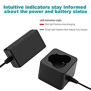 Creabest New 12V Lithium Battery Charger Compatible with Black and Decker 12V BL1110 BL1310 BL1510 LB12 LBX12 LBXR12 Pod Style Battery (NOT for Ni-MH/Ni-Cd Battery)