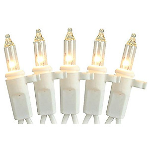 LB International Replacement White Wire Reindeer Lights, 70 Clear - 1/8" Clips