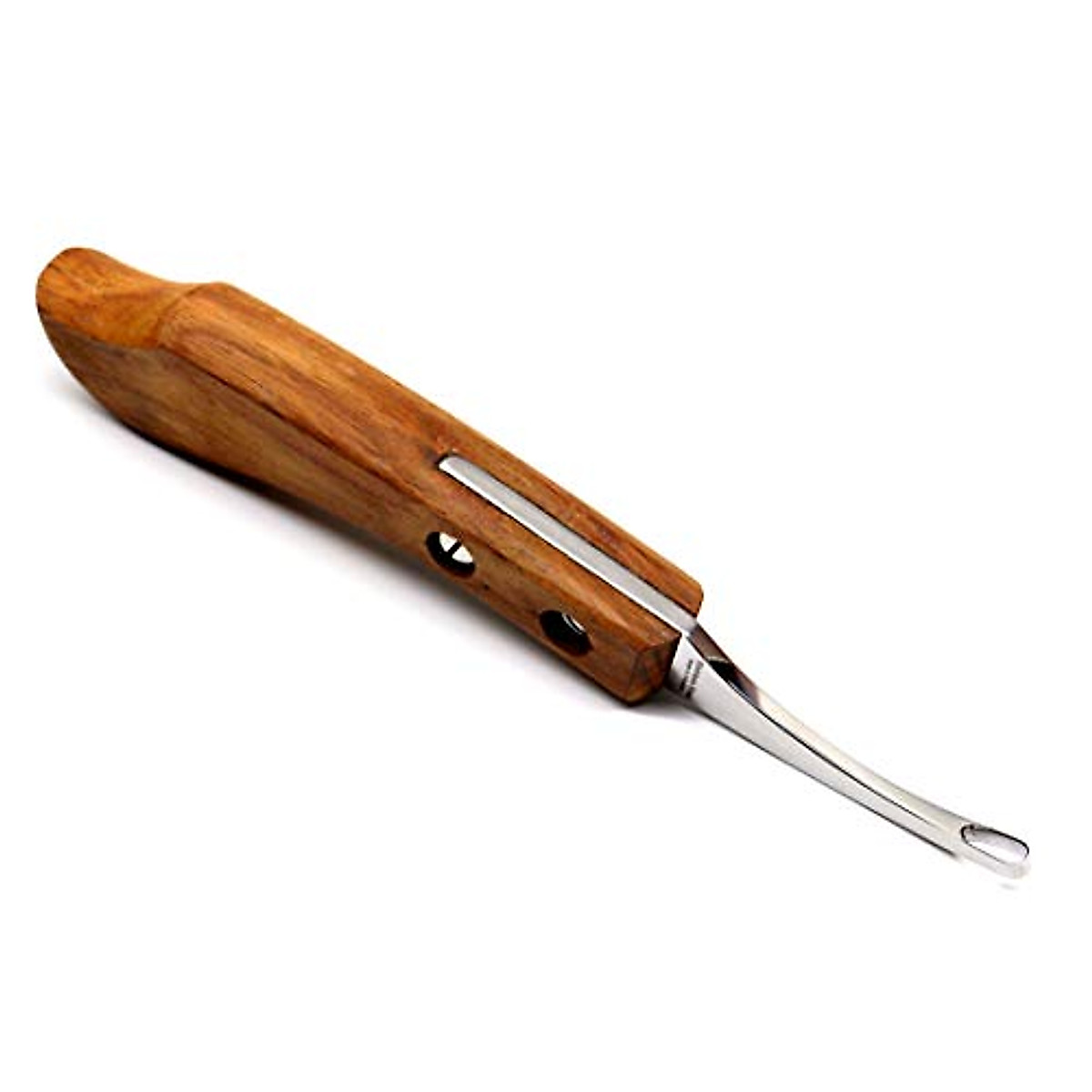 Zikimed Farrier Hoof Abscess Small Loop Knife with Wooden Handle 8" Long