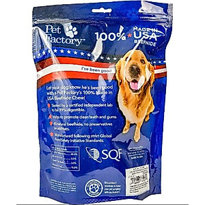 Pet Factory Pet Factory Beefhide 6" Sticks Braided Chews For Dogs, 6 Count Bundle Teeth Cleaning Chew Ball - Made In Usa, Chew Treats For Dental Health, Beef Chicken Flavor [Pack Of 3]