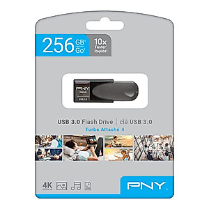 PNY 256GB Turbo Attache 4 USB 3.0 Flash Drive