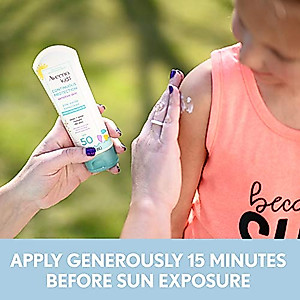 Aveeno Kids Continuous Protection Sensitive Skin Mineral SPF 50 Sunscreen Stick, 100% Zinc Oxide for Face & Body, Sweat- & Water-Resistant Sunscreen Stick for Children, SPF 50, 1.5 oz