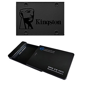 Everything But Stromboli Kingston SSD A400 480GB 2.5" SATA 3.0 Internal Solid-State Drive (SA400S37/480G) Bundle with (1) SSD/HDD Enclosure USB 3.0