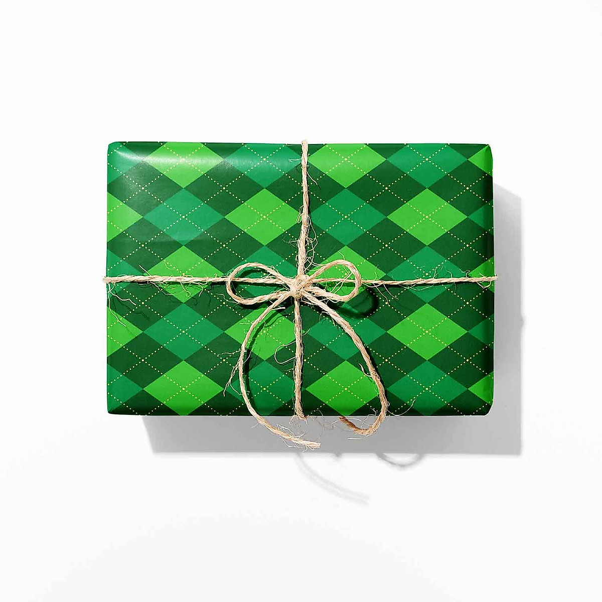 WOPARTY Green Wrapping Paper Roll - with Cut Lines for Birthday, Holiday, Wedding, Baby Shower Party DIY Pack - 3 Rolls - 17 in X 120 in Per Roll