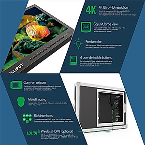 LILLIPUT BM280-4K 28" 4K 3840×2160 Ultra-HD Resolution，4K Carry-on Broadcast Director Monitor SDI HDMI Tally with Aluminum Case