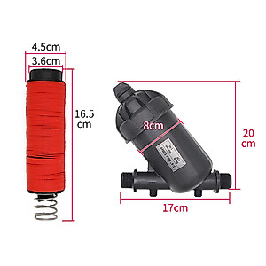 DEWIN Drip Irrigation Filter - 1'' Water Filter Disc Filter, 120 Mesh 130 Micron Level Drip Irrigation Accessory for Agriculture Garden Lawn Watering