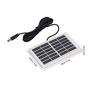 Portable Solar Panel 1.2W 6V 9V Polysilicon Crystals DC Interface Solar Charger Panel for Solar Water Pumps, Solar Lawn Lights