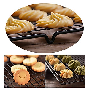 Mokpi Cooling Baking Rack Wire Racks, Size 16.14’’x10’’, Thick Heavy Duty Commercial Quality Grid Rack (Set of 4)