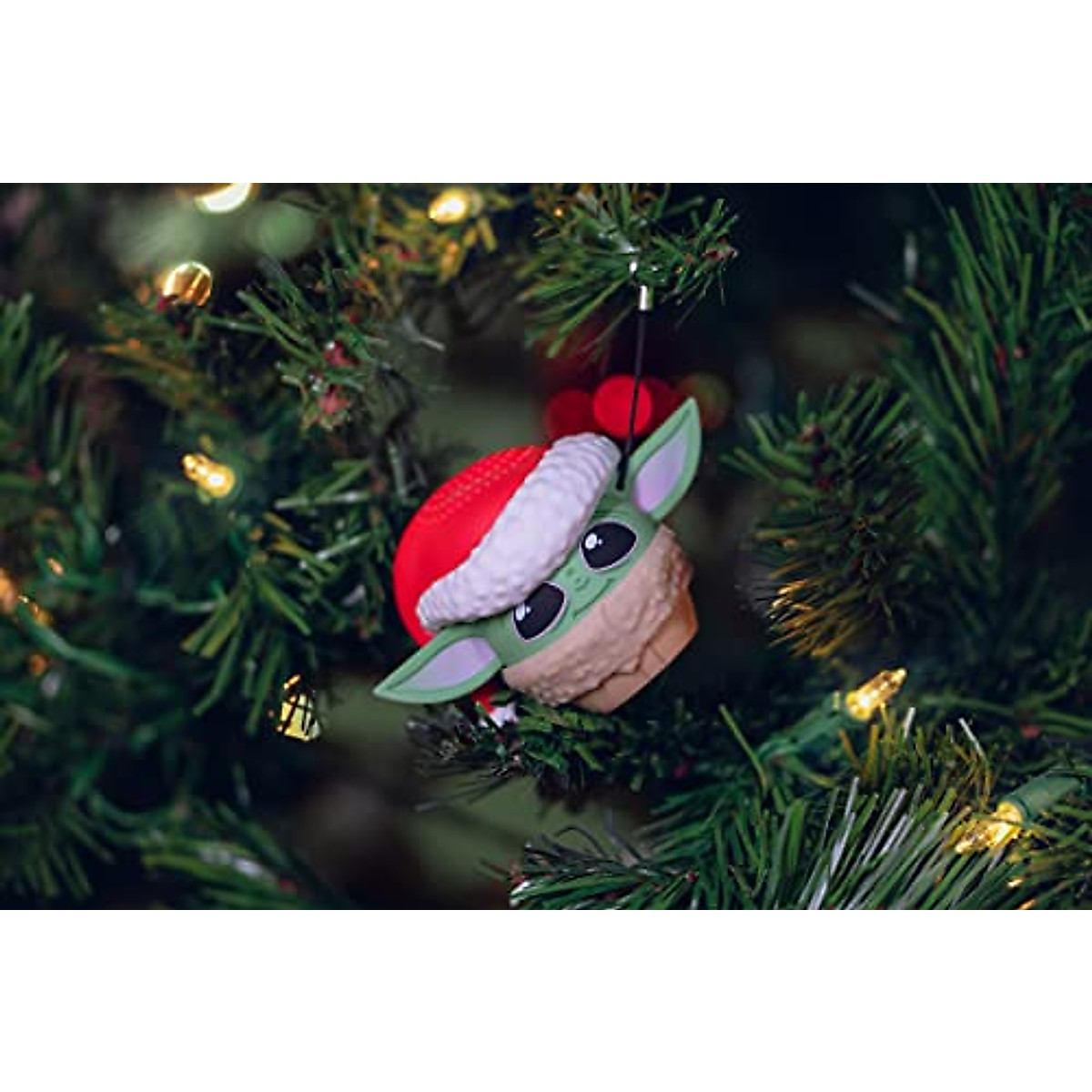 Bitty Boomers Star Wars The Mandalorian: Grogu with Santa Hat - Mini Bluetooth Speaker