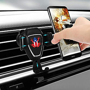 Hangoo Puerto Rico Coqui Car Mount Phone Holder Automatic Locking Universal Air Vent GPS Cell Phone Holder for Puerto Rico Car Accessories