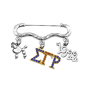 POTIY Sigma Gamma Rho Sorority Gift 1922 Sorority Pin SGR Charm Jewelry for Sorority Sisters (Style 2)