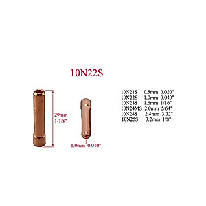 RIVERWELD TIG stubby Gas Lens 17GL332 10N24S 53N61S Kit Fit DB SR WP 17 18 26 TIG Welding Torch 16pcs