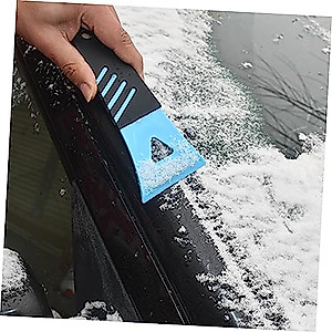 Vaguelly 4 pcs Mini Plastic Spatula Freezer Frost Shovel Yellow car Accessories car Necessities ice Scraper Frost Shovel Cleaning Tool car Forest Scraper ice Snow Handheld Snow Device PVC