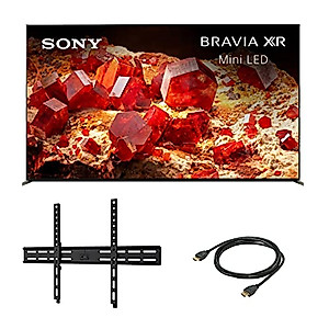 Sony BRAVIA XR 85” Class X93L Mini LED 4K HDR TV - XR85X93L (2023 Model) Bundle with Thin-Profile Wall Mount and 12' 4K HDMI (3 Items)