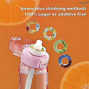 hixswnu 9 Flavor Pods for Air Up Water Bottle, Fruit Fragrance Water Bottle,for Air Up Water Bottle with Flavor Pods,Scent Water Cup Sports Water Cup,004