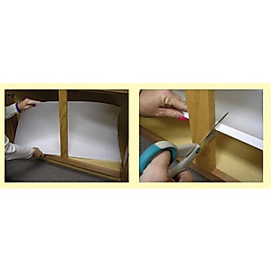 VANCE Trimmable Under Sink Tray for 36 in. Base Cabinet | Protects Cabinets from Leaks and Spills | Adjustable Spill Guard for Kitchen and Bathroom Sinks