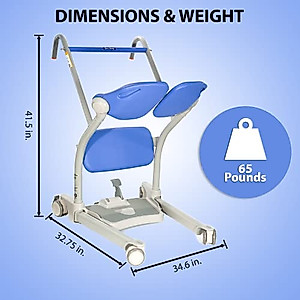 ArjoHuntleigh Sara Stedy Sit to Stand Manual Patient Lift Aid | Fully Assembled Elderly Assistance Products | Holds up to 400 Pounds | Intended for Users 4'11" - 6'6"