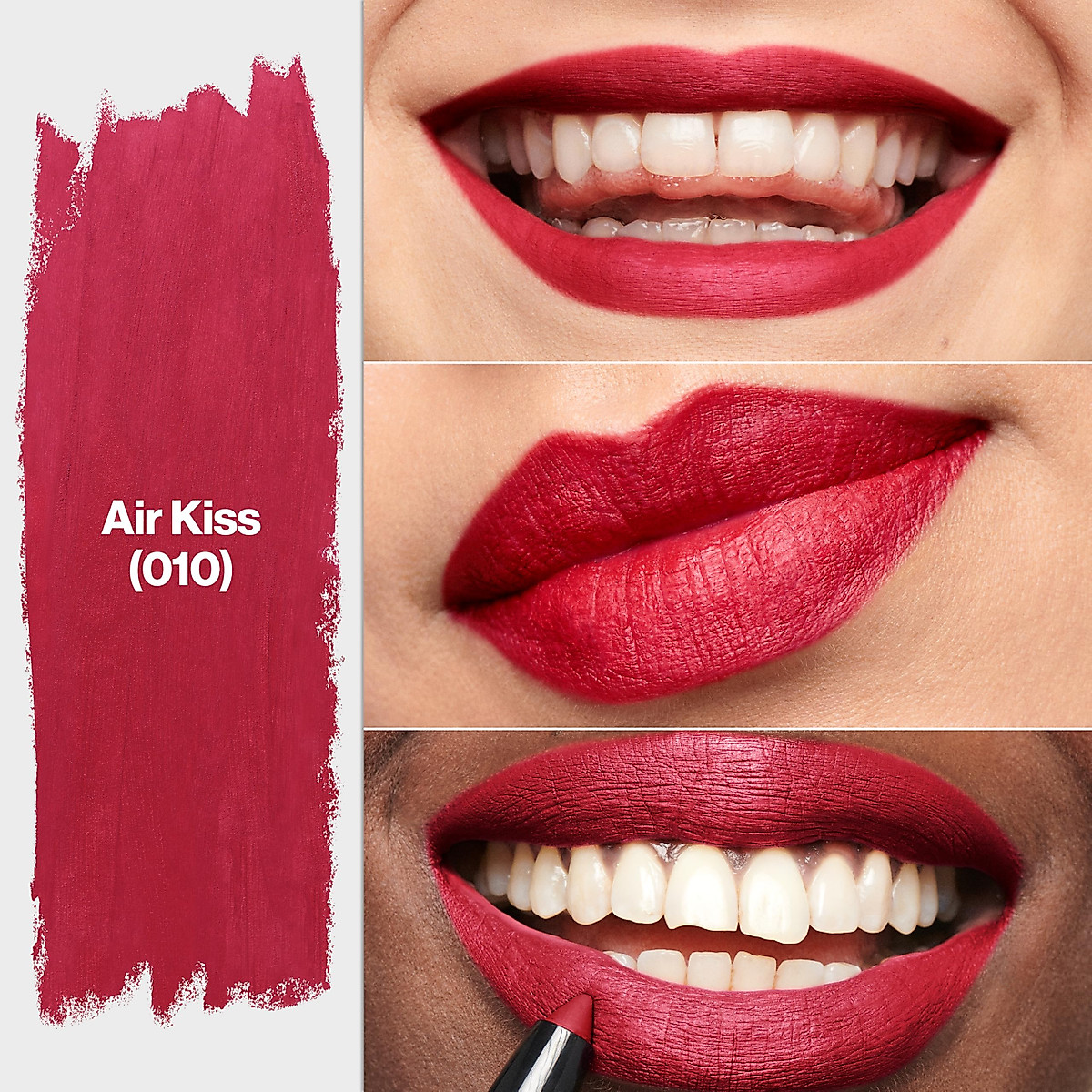 REVLON ColorStay Matte Lite Crayon Lipstick with Built-in Sharpener, Smudge-proof, Water-Resistant Non-Drying Lipcolor, 010 Air Kiss, 0.049 oz