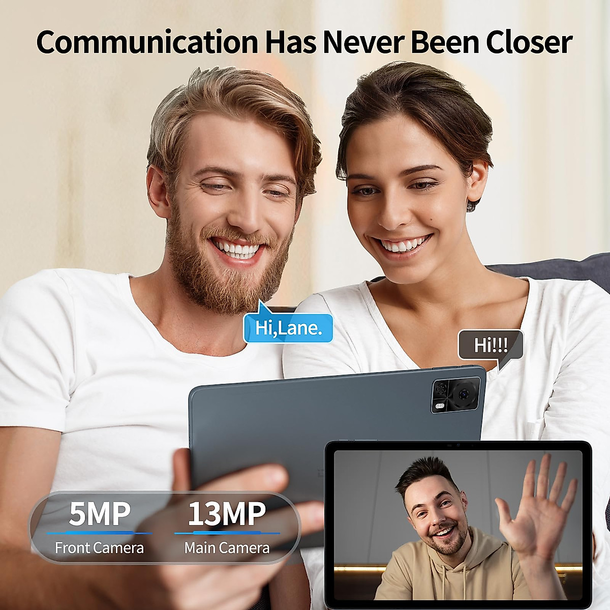 DOOGEE T20S Tablet, 2K Vivid 10.4" Android 13 Tablets, 15GB+128GB Octa-Core Gaming Tablet, 7500mAh, 13+5MP Camera, Hi-Res Stereo Speakers, TÜV Low Bluelight Tablet, Split Screen - Bluetooth & WiFi