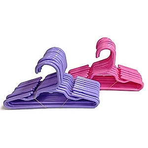 Pet Apparel Hangers Set of 24 Measures 7 1/4 Inch Wide Will Fit Over 1" 1/8 Rod Great for Small Dog Clothing