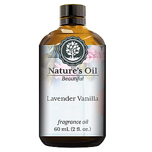 Lavender Vanilla Fragrance Oil (60ml) for Perfume, Diffusers, Soap Making, Candles, Lotion, Home Scents, Linen Spray, Bath Bombs, Slime