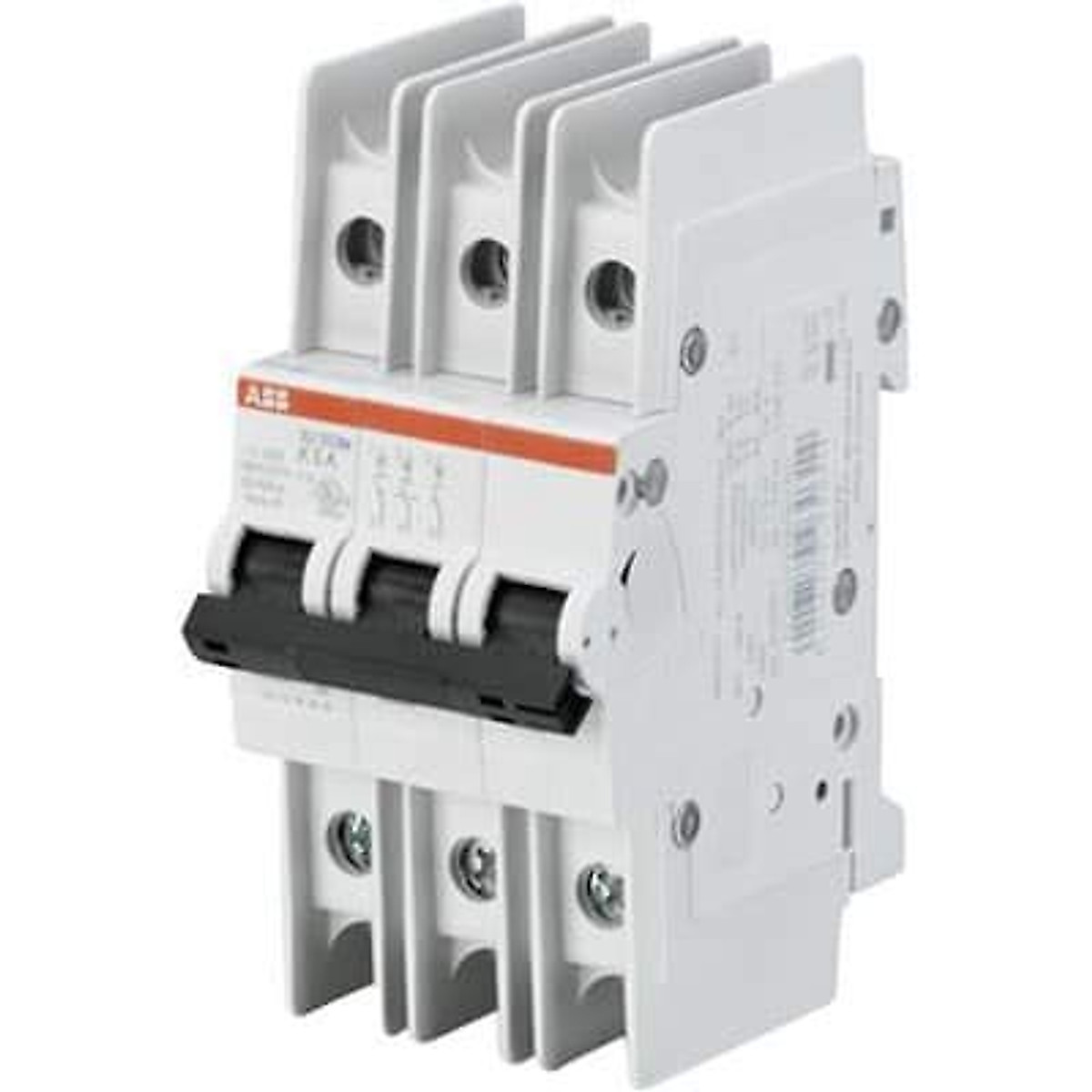 SU203M-K4, Miniature Circuit Breaker; Trip Curve K; 4 Amp; 3 Pole; UL489